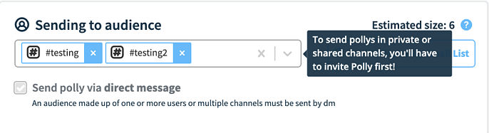 Creating Pollys in Slack